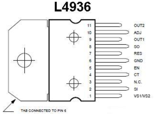 1 pieces L4936 DUAL MULTIFUNCTION VOLTAGE REGULATOR NEW ~ | eBay